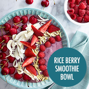 Rice Berry Smoothie Bowl | Food Bloggers of Canada